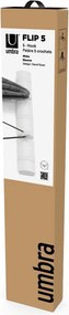 Matně bílý nástěnný věšák z borovicového dřeva 51 cm Flip – Umbra