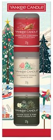 Yankee Candle Dárková sada 3 skleněných votivních svíček Christmas Classics 2025