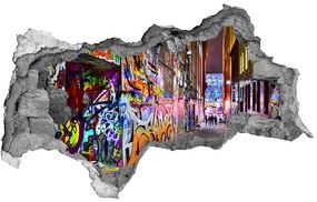 Wallmuralia Samolepící díra na stěnu Barevné graffiti 95x73 cm