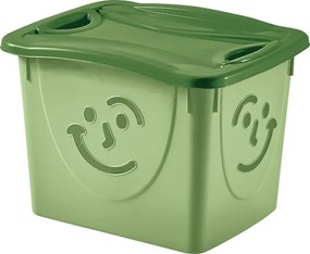 SMILE BOX na hračky zelená AKCE