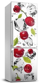 Wallmuralia Nálepka na ledničku fototapeta Višně a voda 60x180 cm