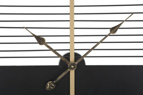 Nástěnné hodiny Mauro Ferretti Stick, 60x4,5 cm, černá/zlatá
