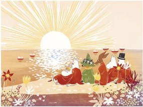 Plakát Moomins on the beach 60x80