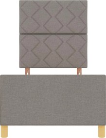 Rám postele s čelo Taupe 80 x 200 cm textil 3344764
