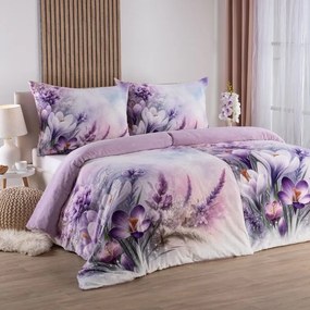 Ložní povlečení z mikroplyše KROKUSOVÁ ROMANCE