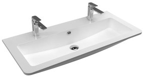 Mereo Mereo, Siena, koupelnová skříňka s umyvadlem z litého mramoru 101 cm, bílá, antracit, černá, CN442M2