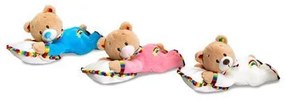 Keel Toys - Spící medvídek Rainbow  bílý