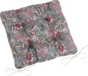 Bellatex Sedák DITA prošívaný 40x40 cm Mučenka Šedá,Vínová