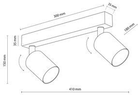 Bodové svítidlo NEX 2xGU10/10W/230V béžová
