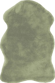 XXXLutz UMĚLÁ KOŽEŠINA, 60/90 cm, mátově zelená - Online Only koberce & rohožky - 005937116502