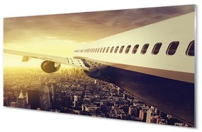 akrylový obraz Letadlo City West 140x70 cm