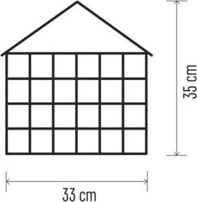 LED adventní kalendář EMOS DCWW02 ZY2316 2xAA vnitřní použití teplá bílá