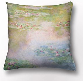 Lenbutik Povlak na polštář 100% len 45x45 Claude Monet Lekníny 1907 II / Water Lilies 1907 Kr II