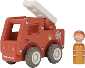 Little Dutch Hasičské auto dřevěné / od 18 měsíců
