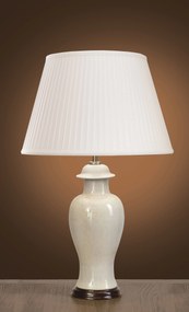 Stolní lampa Ivory Crackle Small