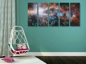 5-dílný obraz nekonečná galaxie Varianta: 200x100