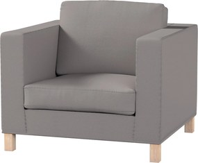 Potah na křesko IKEA Karlanda, krátký barva béžová látka pletený vzor