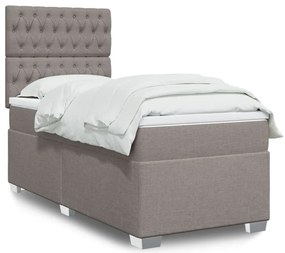 Box spring postel s matrací taupe 80x200 cm textil 3290326