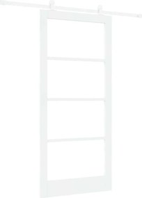 Posuvné dveře ORKDAL 93 x 202 cm Masivní borové dřevo a sklo 3332064