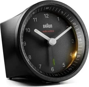 Braun BC07 černá / Klasický budík / Analogový / DCF ( Rádiem řízené) /