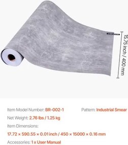Samolepicí tapeta, 40 cm × 15 m VEVOR
