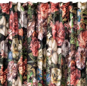 ZATEMŇOVACÍ ZÁVĚS NA PÁSCE PEONIA 140X270 CM VZOROVANÁ
