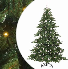 Umělý Skládací Vánoční Strom Zelená 210 cm PVC a ocel 3397681