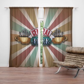 Sablio Závěs Seriál přátelé CENTRAL PERK Abstrakce: 2ks 140x250cm