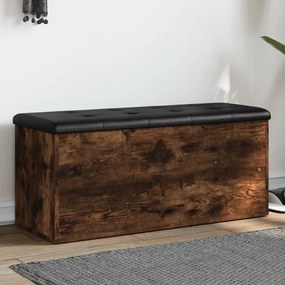 vidaXL Úložná lavice 102 x 42 x 45 cm kompozitní dřevo [835055] Barva: kouřový dub