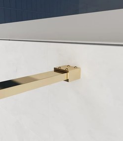 Erga Paris, sprchová zástěna Walk-In 60x200 cm, 8mm čiré sklo, zlatý lesklý profil, ERG-V02-PARIS-060x200-CL-GD
