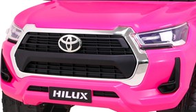 Ramiz Elektrické auto Toyota Hilux pro děti růžové + pohon 4x4 + dálkové ovládání