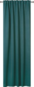 Dekorační jednobarevný závěs s tunýlkem s poutky ECLITT zelená 140x260 cm (cena za 1 kus) MyBestHome