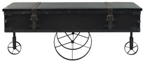 vidaXL Konferenční stolek na kolečkách černý 110 x 52 x 43 cm kompozit