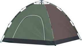 Outsunny Pop-Up Stan pro 4 Osoby, Plážový Stan s Taškou, Háčky na Světlo a Úložnými Kapsami, UV Ochrana, 210x210x135 cm