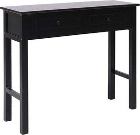 vidaXL Konzolový stolek 90 x 30 x 77 cm dřevo [284151] Barva: Černá