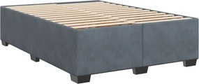 Box spring postel s matrací tmavě šedá 160x200 cm samet 3286349
