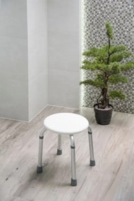Olsen Spa sprchová stolička kulatá 32 x 32 x 35,5 - 55,3 cm KD02331408