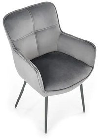 HALMAR K463 židle šedá