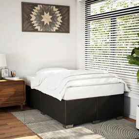 Rám postele bez matrace černá 120x190 cm umělá kůže 3284548
