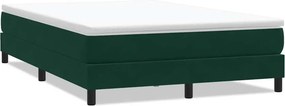 Postel Box Spring bez matrace tmavě zelená 160x210 cm samet 3315834