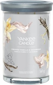Yankee Candle svíčka Signature ve skle velká Smoked Vanilla & Cashmere 567g