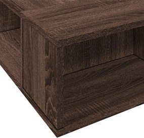 Rám postele hnědý dub 75 x 190 cm kompozitní dřevo 3280537
