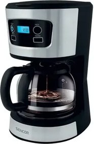 SENCOR SCE 3700BK stříbrná / Kávovar na překapávanou kávu / 700 W / 6