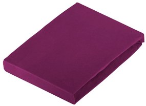 XXXLutz ELASTICKÉ PROSTĚRADLO, žerzej, bobulová, purpurová, 150/200 cm Novel - Prostěradla - 003444022117