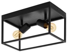 EGLO Stropní designové svítidlo SILENTINA, černé, 36x18cm 98332