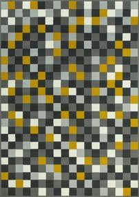 Kusový koberec LUNA 503629/89915 hořčicový šedý Rozměr: 160x225 cm