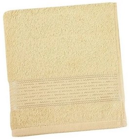 Bellatex Froté ručník Kamilka proužek světle žlutá, 50 x 100 cm