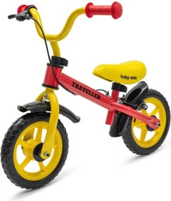 Dětské balanční kolo s brzdou Baby Mix Traveller červené