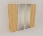 Nábytek Mikulík Skříň GRANDE 200 cm - bezúchytkové otevírání + 2x zrcadlo
