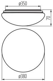 LED svítidlo s čidlem Kanlux Miledo CORSO LED V2 24-NW-SE IP44 neutrální bílá 380mm 31225